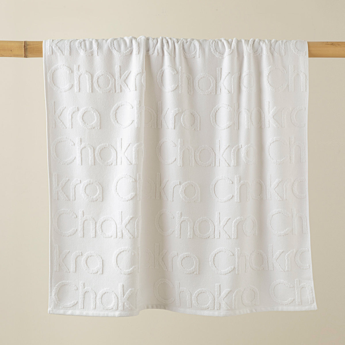 Chakra Logo Beach Towel White 8682313373310| Chakra International